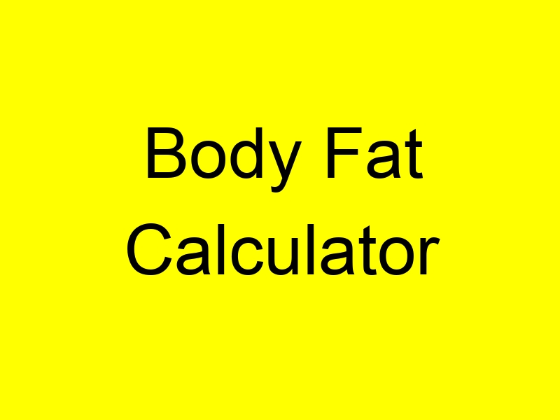 Body Fat Percentage Calculator – Army & Navy Standards For Accurate ...