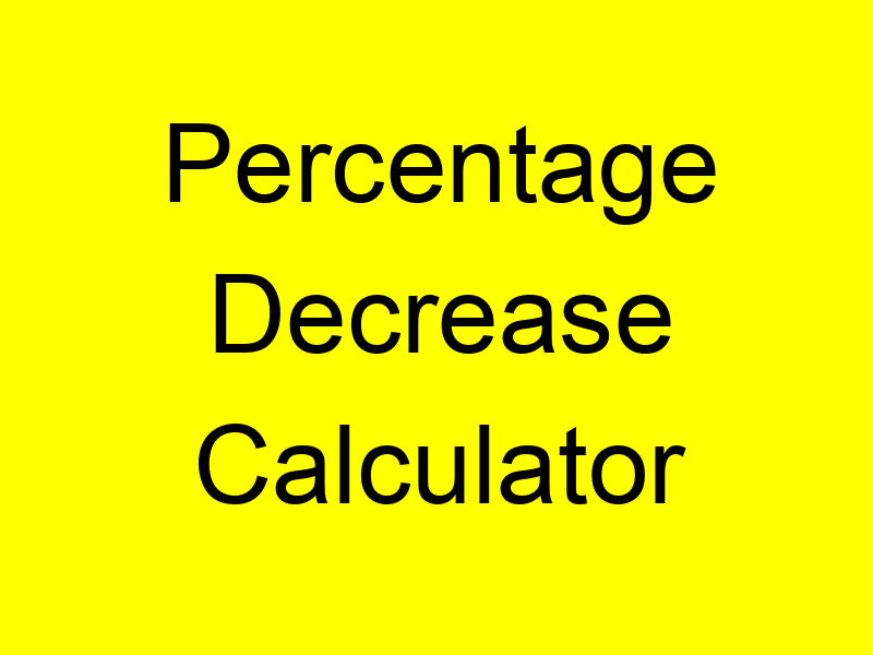 Percentage Decrease Calculator – Quickly Calculate Reductions
