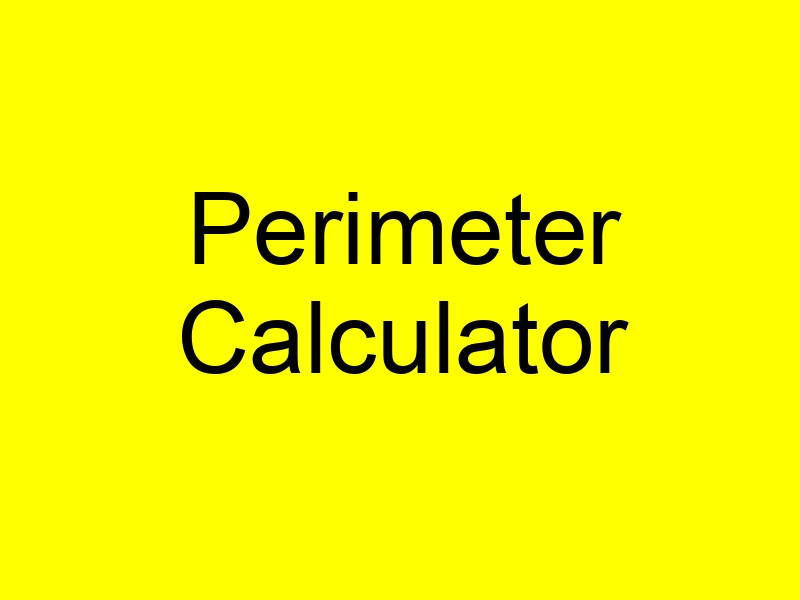 Perimeter Calculator – Calculate Perimeter Of Any Shape Fast